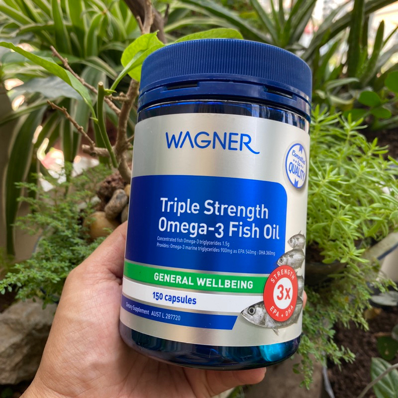 (Hàng Úc) Viên dầu cá gấp ba lần Wagner Triple Strength Omega-3 Fish ...
