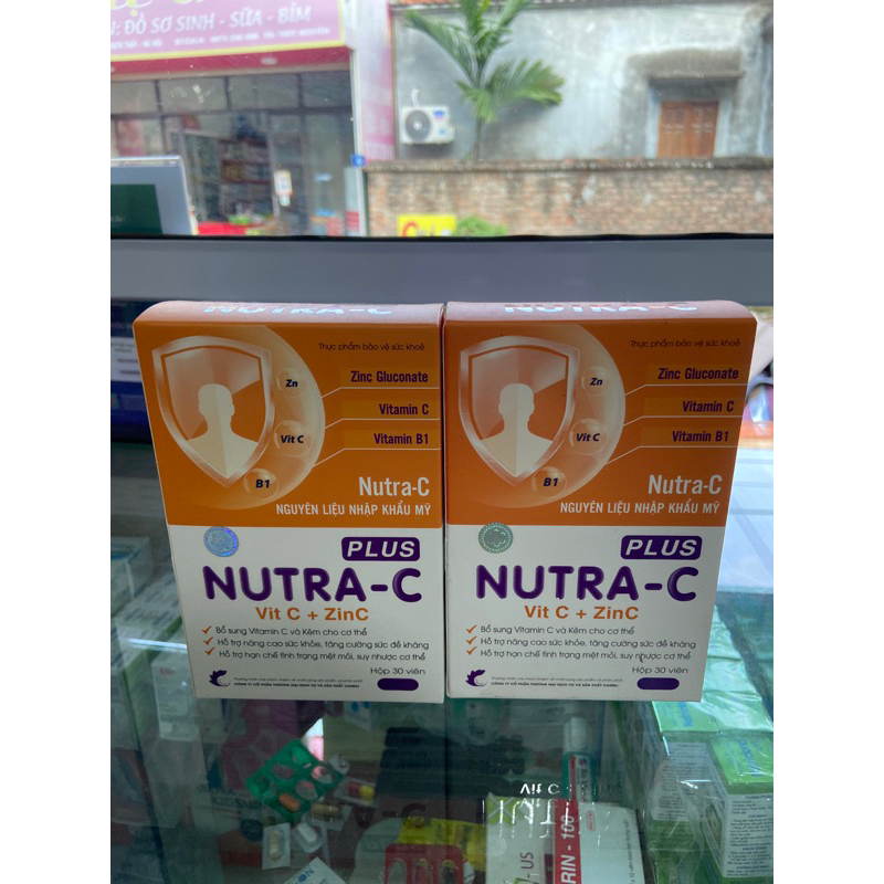 (CHÍNH HÃNG) VIÊN UỐNG BỔ SUNG VITAMIN C VÀ KẼM NUTRA -C PLUS | Shopee Việt Nam