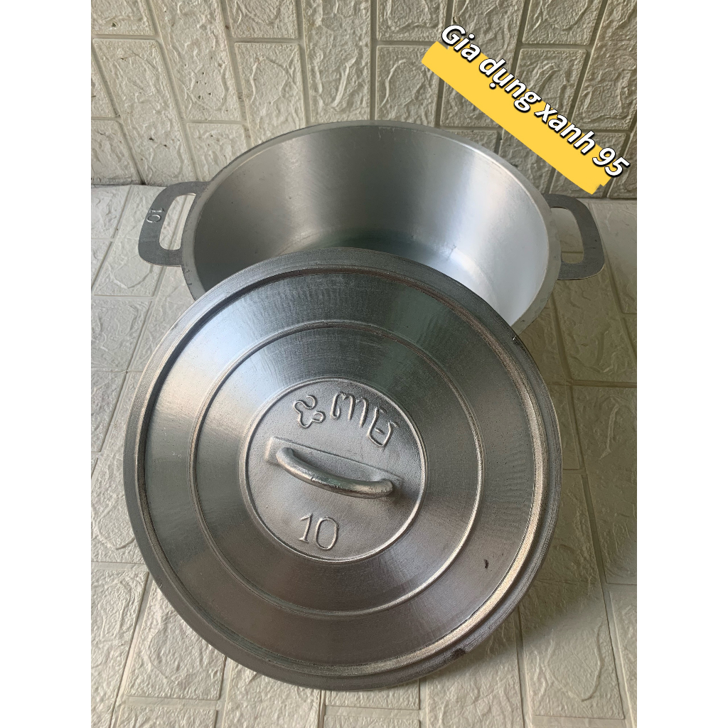 Nồi gang miên gang đúc cao cấp đã doa siêu bóng siêu đẹp kích cỡ 34.5 ...