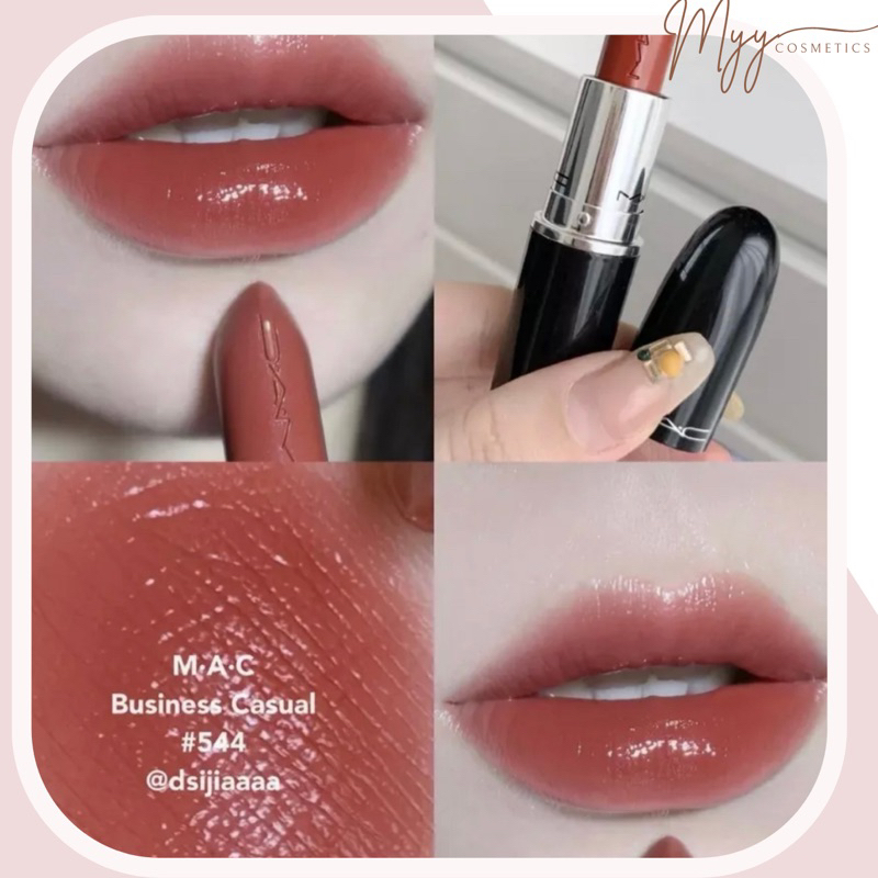 [ Sẵn ] Son bóng có màu Mac Lustreglass Lipstick 544 549 554, chất son ...