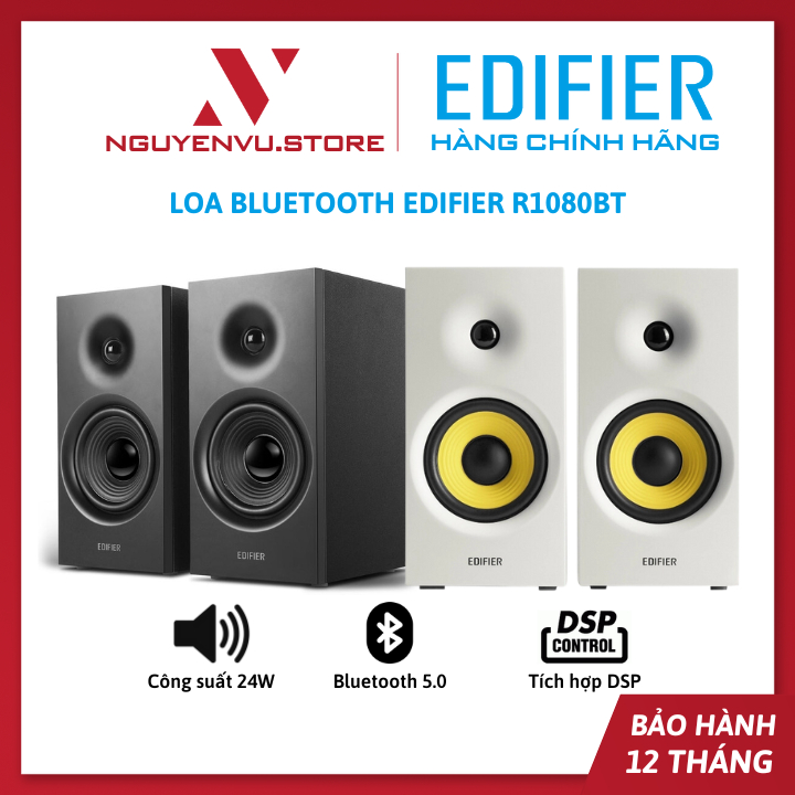 Loa Bluetooth Edifier R1080BT - Loa Bookshelf Công suất 24W / Bluetooth ...