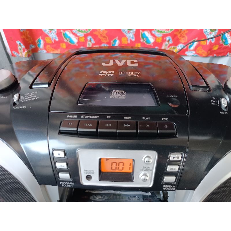 Đài Radio Cassette DVD - VCD - MP3 - USB JVC RC-EZ58V | Shopee Việt Nam