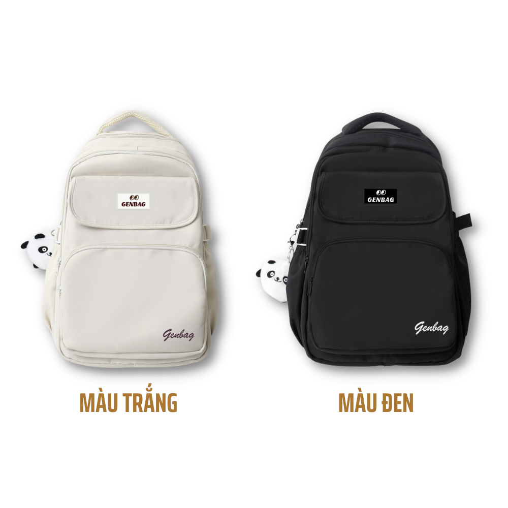 Balo nữ đi học GENBAG balo ulzzang basic đựng laptop 15.6 inch nhiều ...