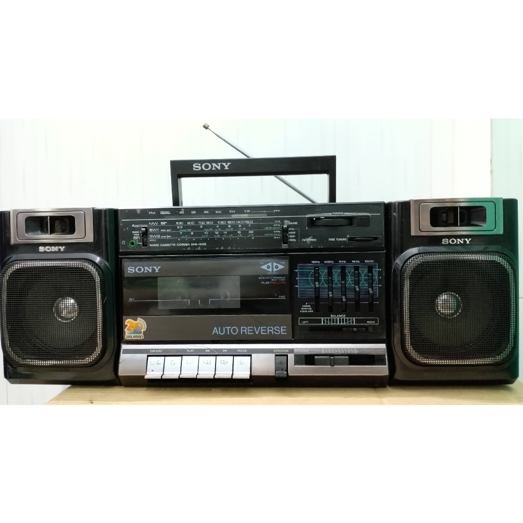 Radio cassette Sony CFS-1010S đồ cũ nghe hay ok 100% | Shopee Việt Nam