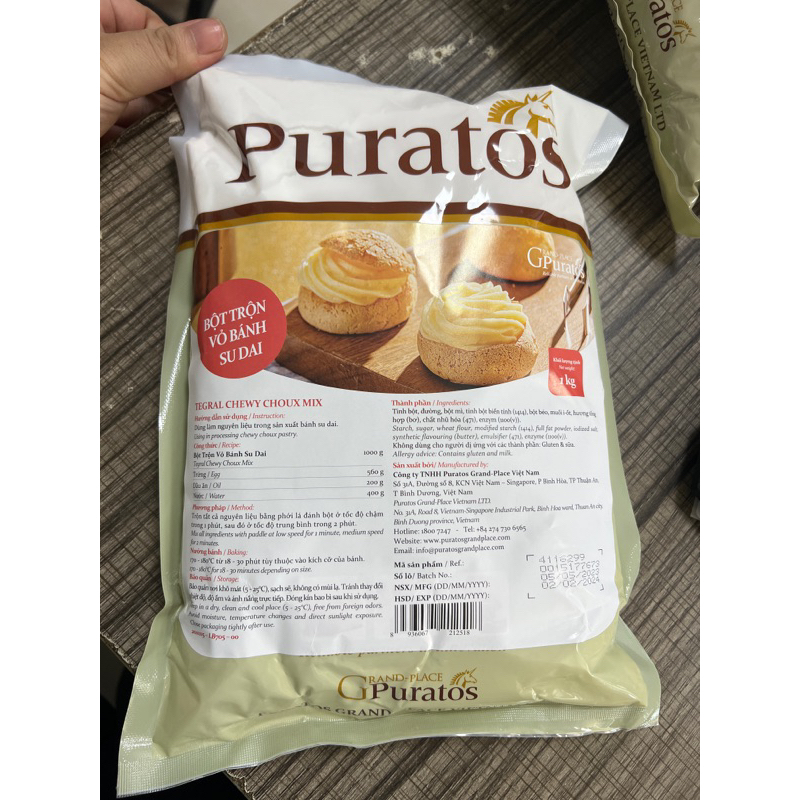 Bột trộn sẵn vỏ bánh Su Dai Puratos 200g | Shopee Việt Nam