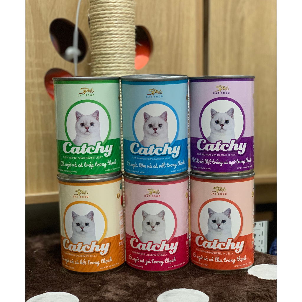 Pate Catchy lon 400gram dành cho mèo | Shopee Việt Nam