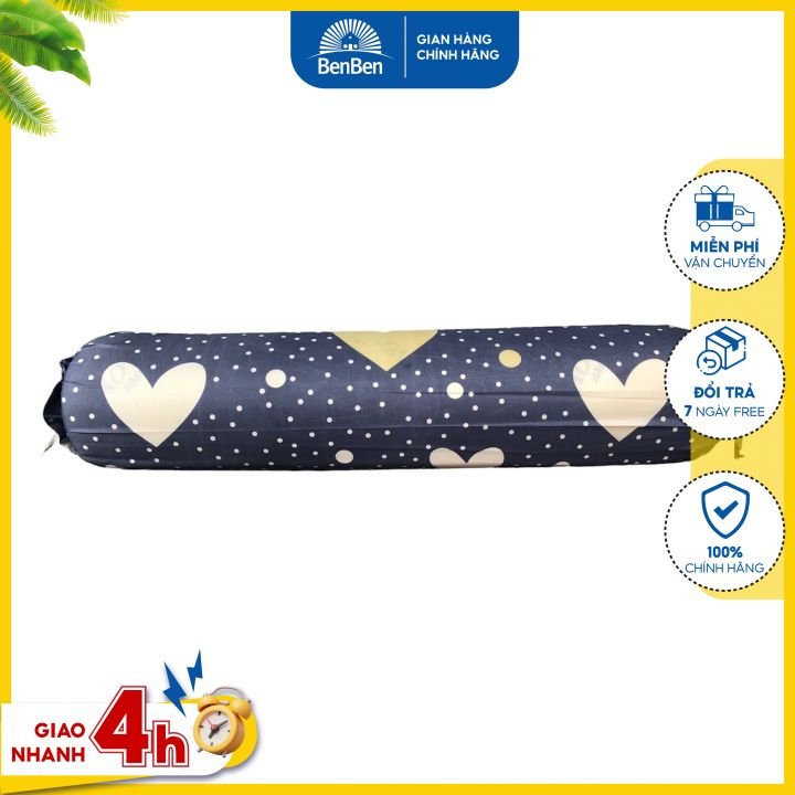 Vỏ gối ôm 35x100cm dây rút 2 đầu, chất vải cotton nhung chống nhăn giặt mau khô - BEN BEN ...