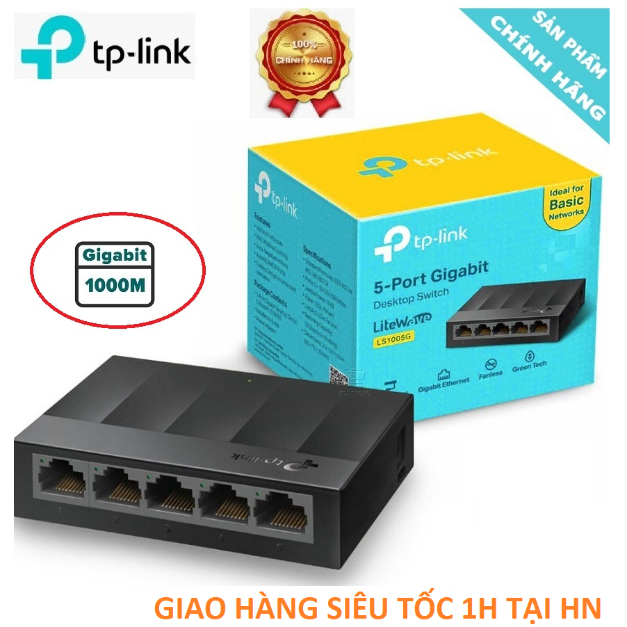 Switch TP-Link LS1005G 5-Port 10/100/1000Mbps Gigabit - CHính Hãng | Shopee Việt Nam