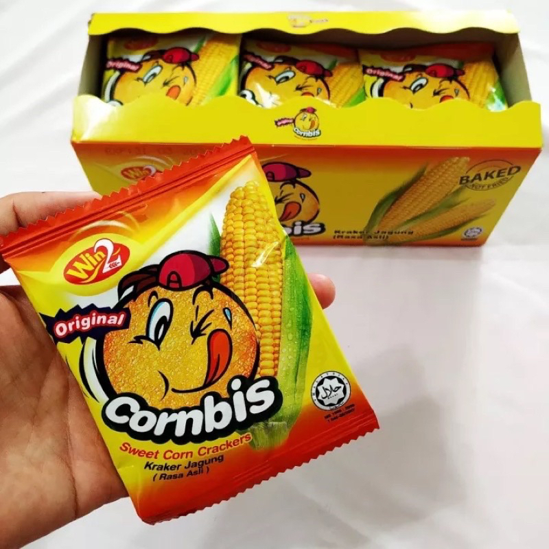 Bánh Bắp Cornbis Cracker Win2 Hộp 540 G - 30 cái | Shopee Việt Nam
