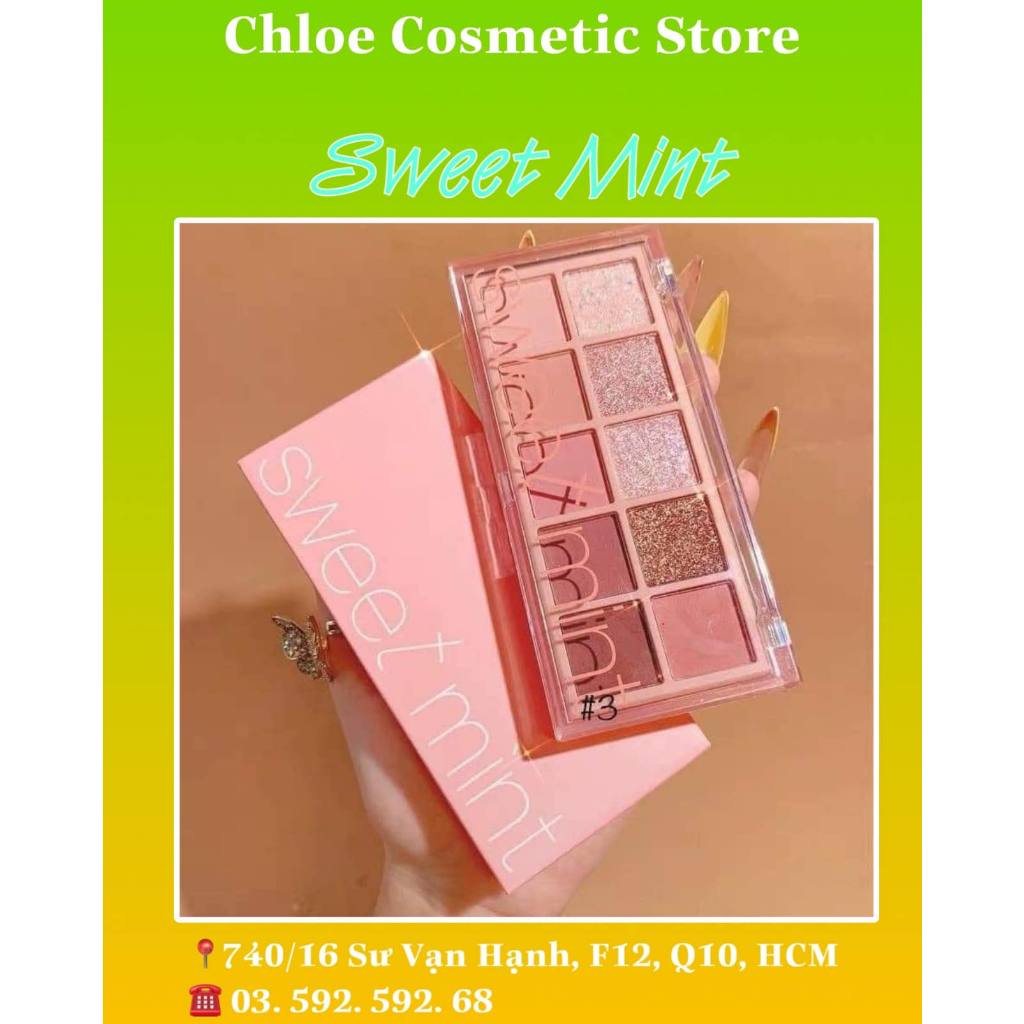 Bảng phấn mắt Sweet Mint 10 ô | Shopee Việt Nam