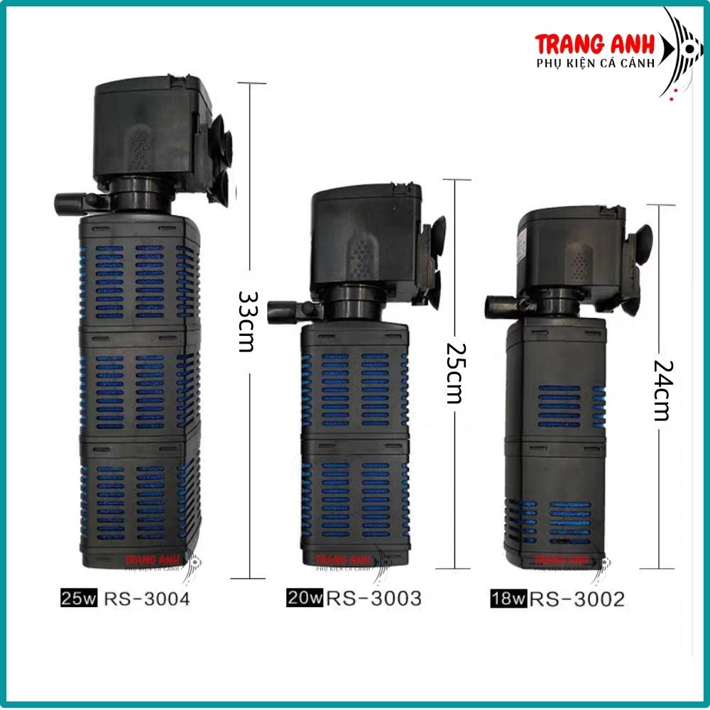 Máy lọc bể cá RS-3002, RS-3003, RS-3004, Máy lọc chìm hồ cá đa chức năng, gắn thành bể tiện lợi ...