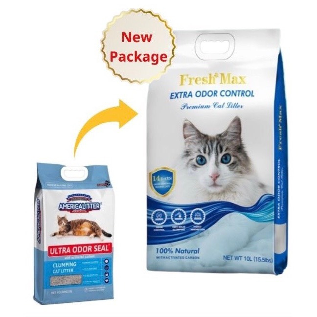 Cát vệ sinh mèo Fresh Max/ America Litter siêu vón cục, siêu khử mùi ...