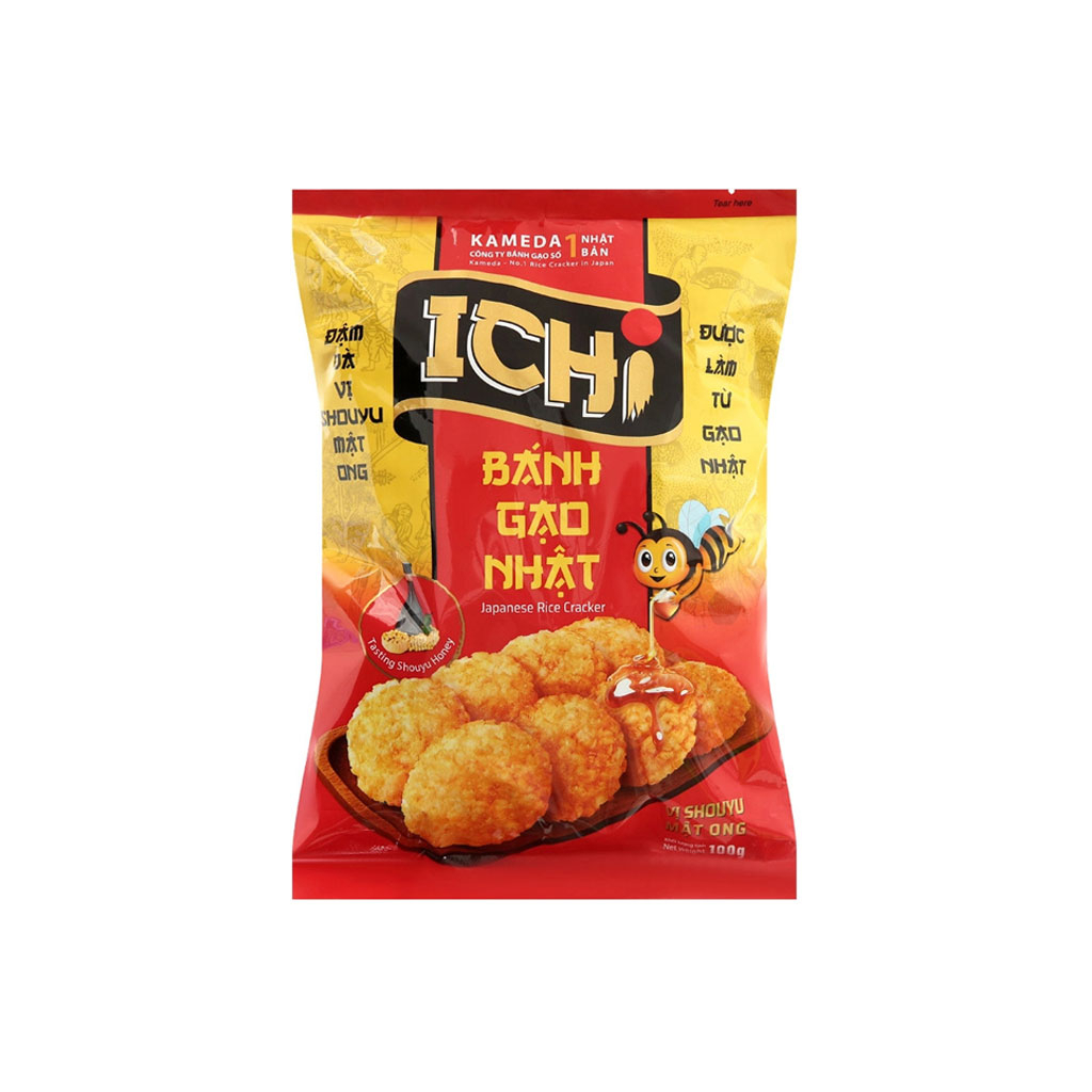 Thùng 20 bịch bánh gạo Nhật Ichi vị Shouyu mật ong 100g | Shopee Việt Nam