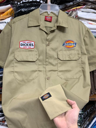 (CHÍNH HÃNG)SƠ MI DICKIES KHAKI ĐEN-KEM CÓ TÚI BÊN NGỰC | Shopee Việt Nam