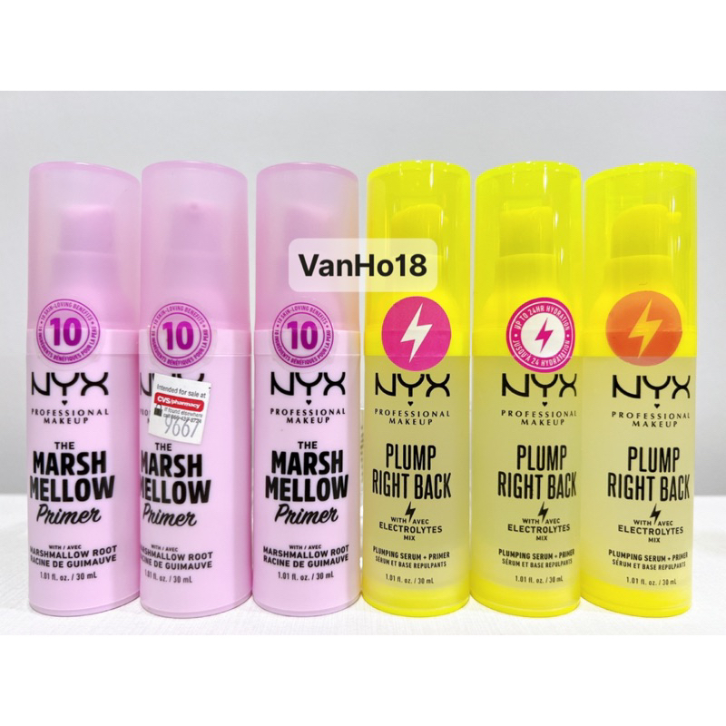 [Mã COSBAUH3 giảm 8% đơn 300K] Kem lót NYX Professional Plump Right Back Serum + Primer, the ...
