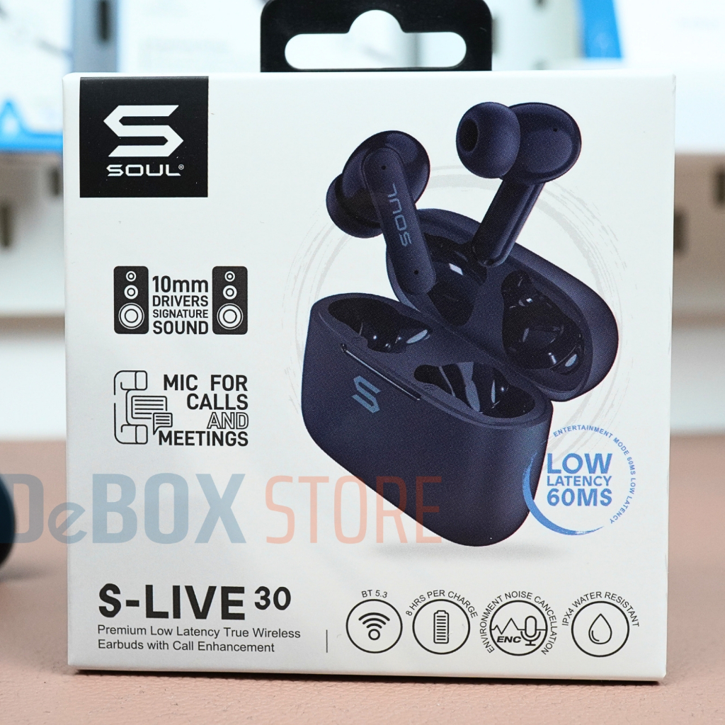 Tai Nghe Bluetooth TWS SOUL S-Live 30, BT 5.3, Kháng IPX4, Độ Trễ Thấp ...