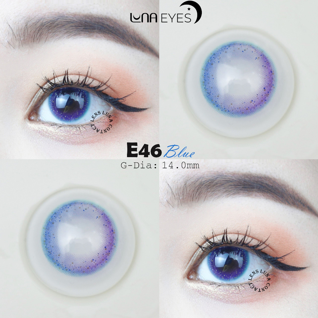 [XẢ HÀNG] Kính áp tròng LUNA EYES E46 BLUE - Lens size nhỏ | Shopee Việt Nam