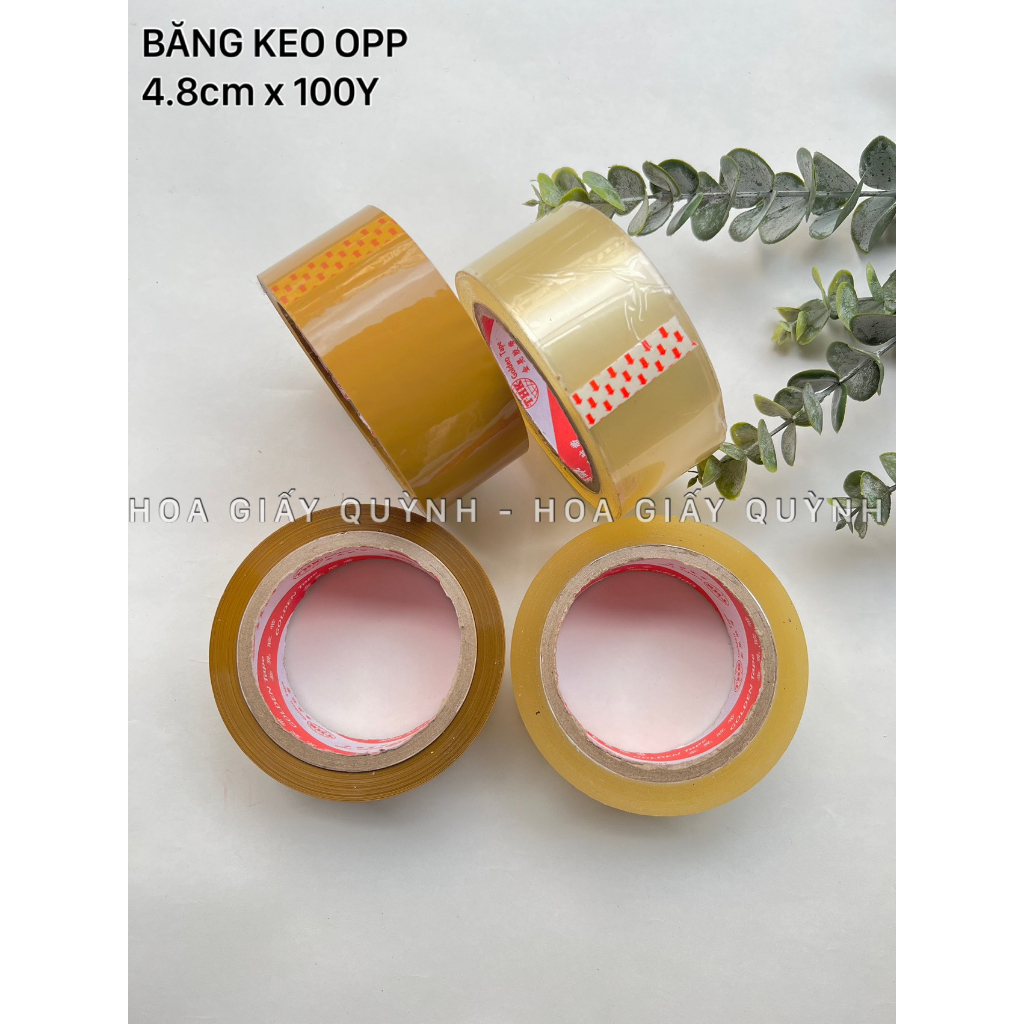 Băng keo OPP dán thùng - 4.8cm X100Y | Shopee Việt Nam