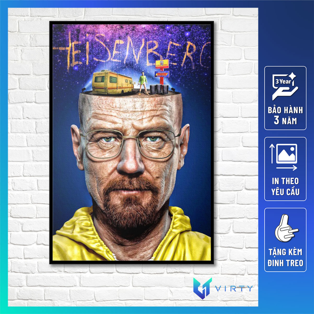 Tranh treo tường phim BREAKING BAD kèm khung composite VIRTY Tranh ...