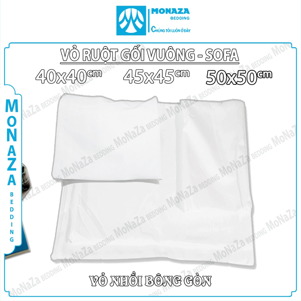 Vỏ Ruột Gối Vuông Có Khóa Dồn Gòn, Vỏ Ruột Gối Sofa Tựa lưng, Trang Trí ...