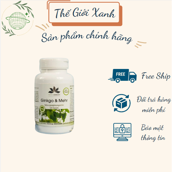 Viên uống Ginkgo Merh Warnke Ginkgo und mehr mit Bacopa Monnieri und ...