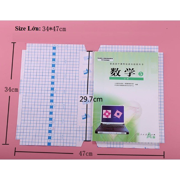 Decal Bọc Sách Vở Chống Nước, Chống Rách, Trong Suốt Nhiều Kích Cỡ (Sét ...