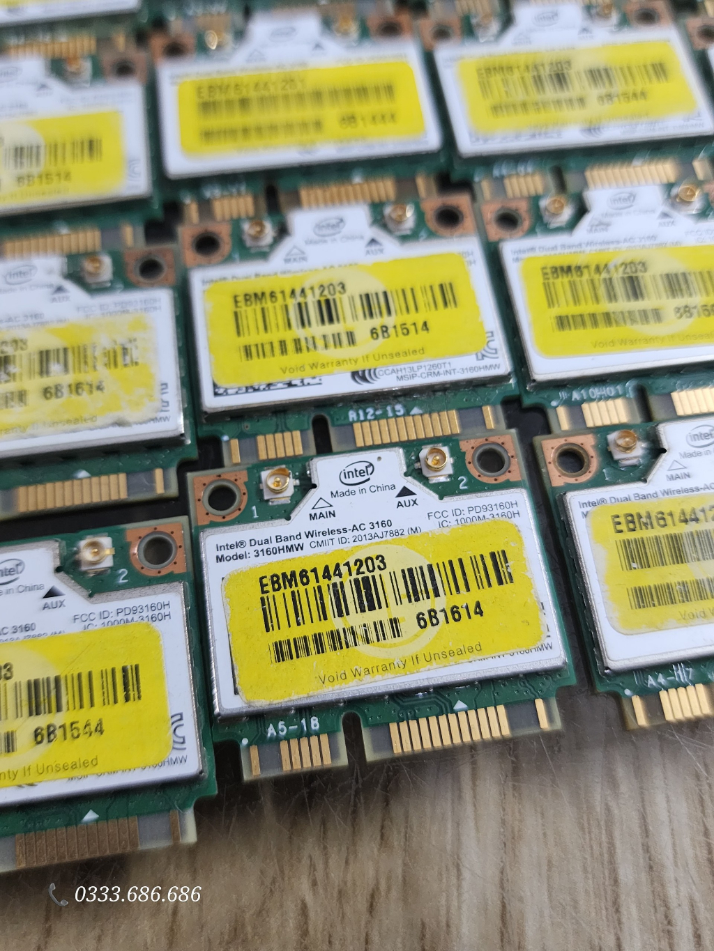 Card wifi laptop Atheros AR5B125 và cạc AC -3160 Băng tần kép 2.4G / 5G ...