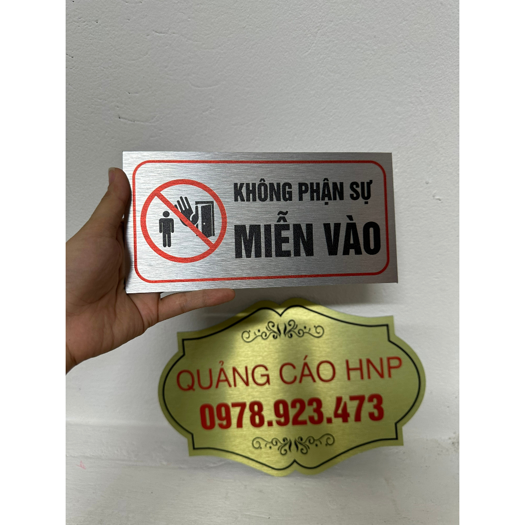 Biển Báo Dán Tường Không Phận Sự Miễn Vào - Biển Báo Không Phận Sự Miễn ...