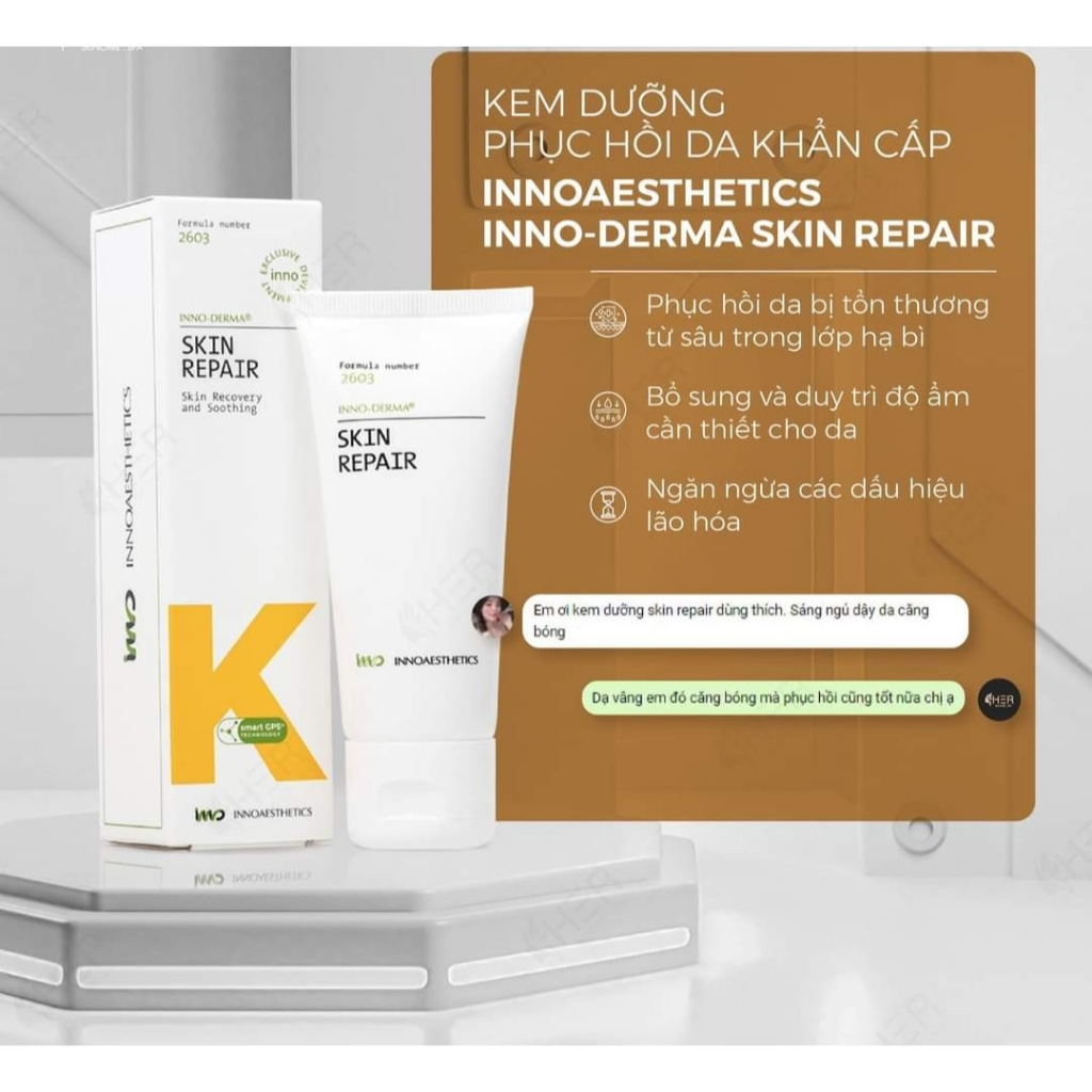 Kem dưỡng phục hồi da khẩn cấp Innoaesthetics Inno-Derma Skin repair ...