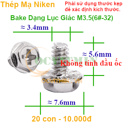 Ốc Vít M3.5(6#-32), Ốc Bắt Ổ Cứng HDD Dùng Cho PC | Shopee Việt Nam