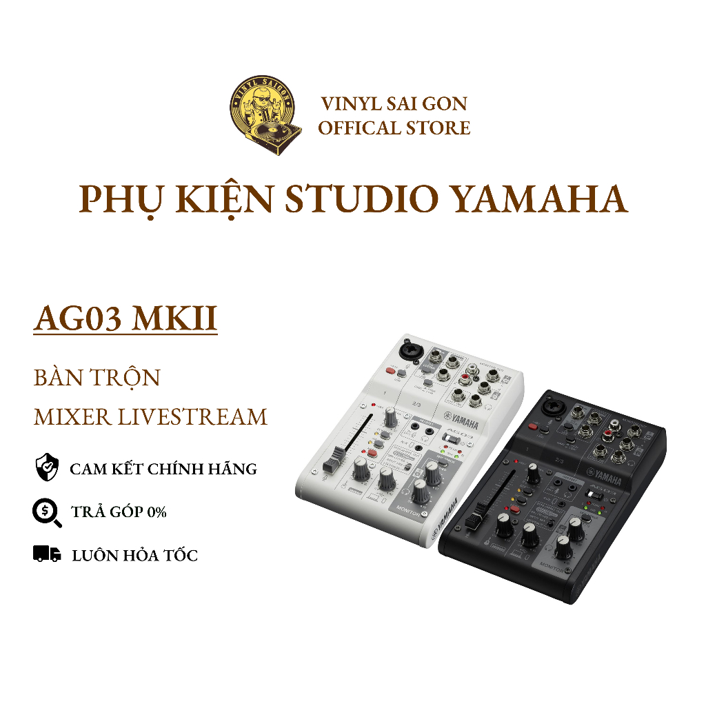 Bàn Trộn Livestream Yamaha AG03 MKII Live Streaming Mixer | Shopee Việt Nam