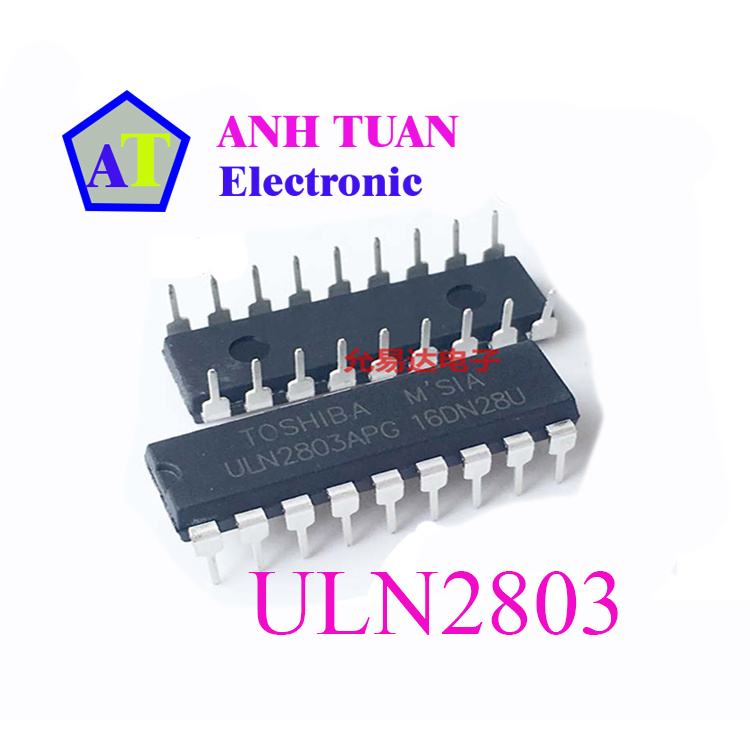 vi mạch điện tử IC ULN2803APG ULN2803, ULN2003 ULN2003APG DIP electronic ic khuếch đại đảo ...