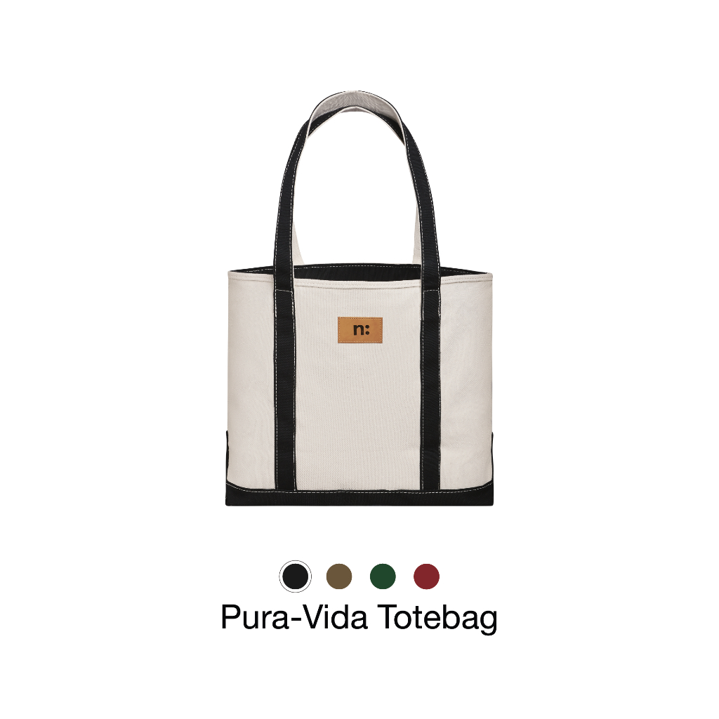 TÚI TOTE CANVAS PURA-VIDA - 300GSM - NAM NỮ - NOIR STUDIOS | Shopee ...