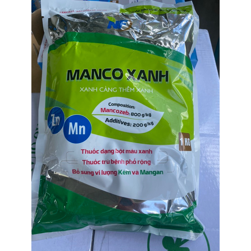 Manco xanh Ấn Độ thuốc trừ bệnh gói 1kg - Diệt nấm bệnh-Bổ sung vi ...