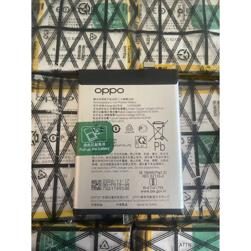 PIN OPPO BLP819 ZIN HÃNG DÙNG CHO OPPO RENO5 4G BẢO HÀNH 3THÁNG ...