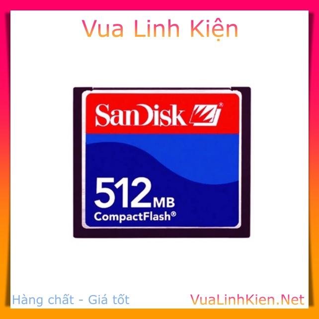 Thẻ nhớ CF Sandisk 512MB CompactFlash dùng cho máy CNC - công nghiệp ...