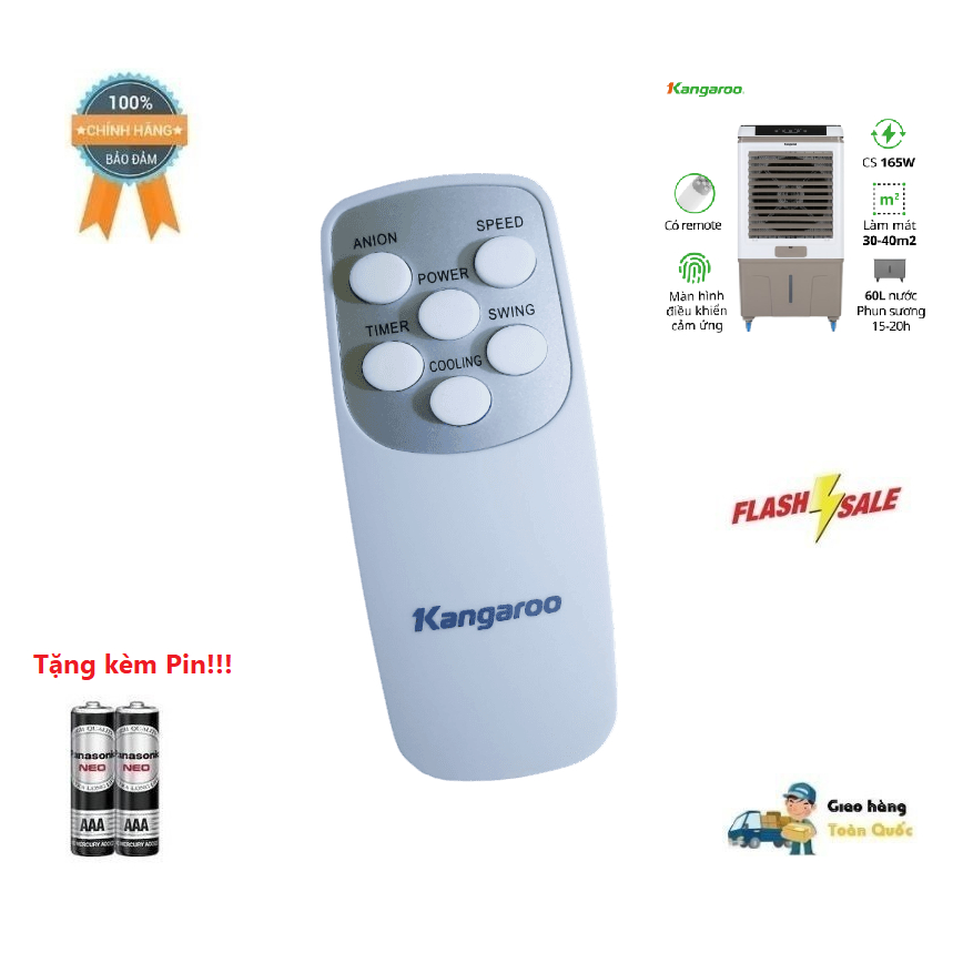 Remote Điều khiển từ xa quạt điều hòa Kangaroo các dòng KG50F- HÀNG ...