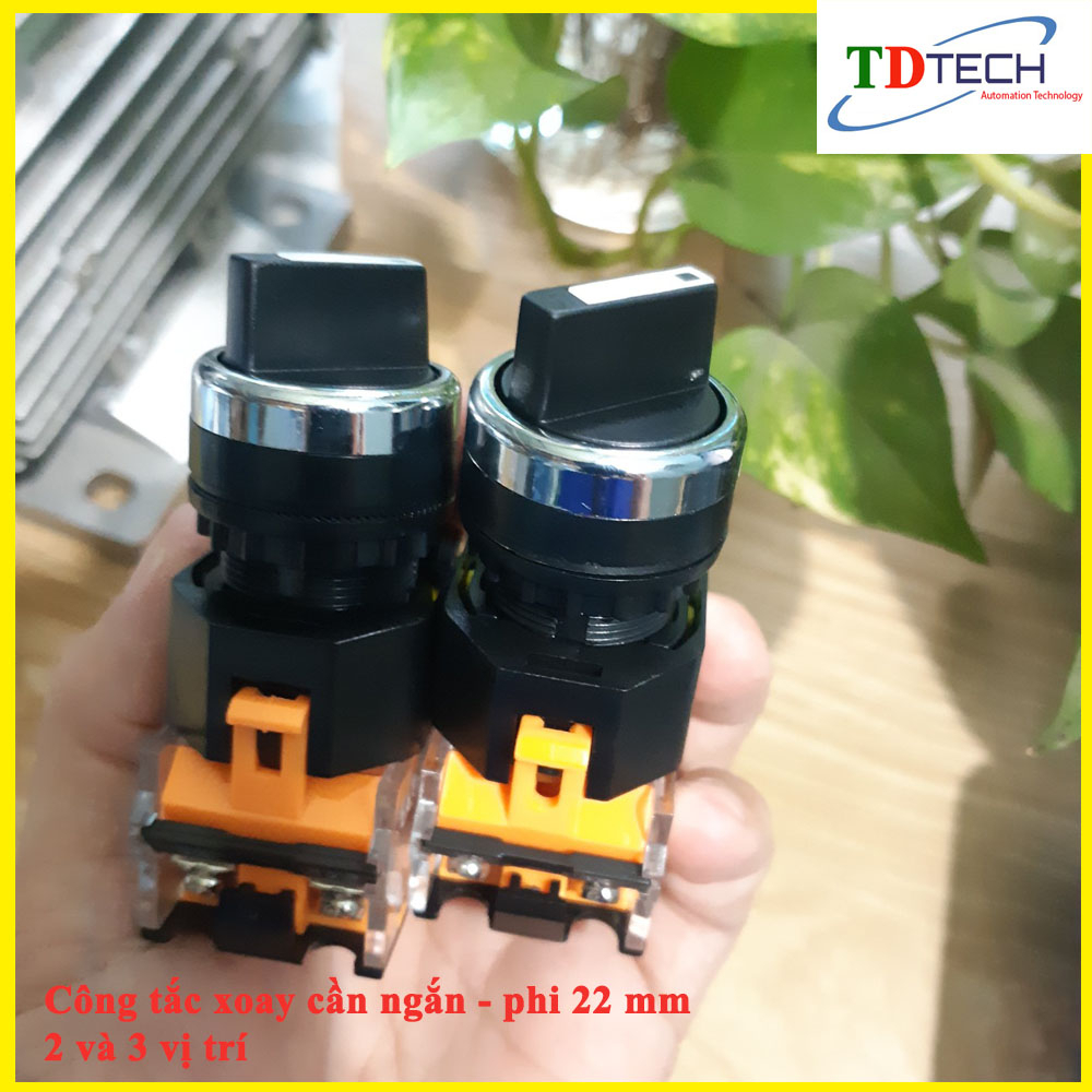 Công tắc xoay tự giữ 2 và 3 vị trí , cần ngắn , phi 22 mm | Shopee Việt Nam