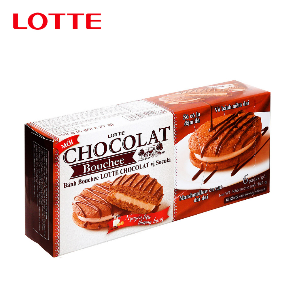 BÁNH BOUCHEE CHOCOLAT VỊ SOCOLA LOTTE 162 GRAM | Shopee Việt Nam
