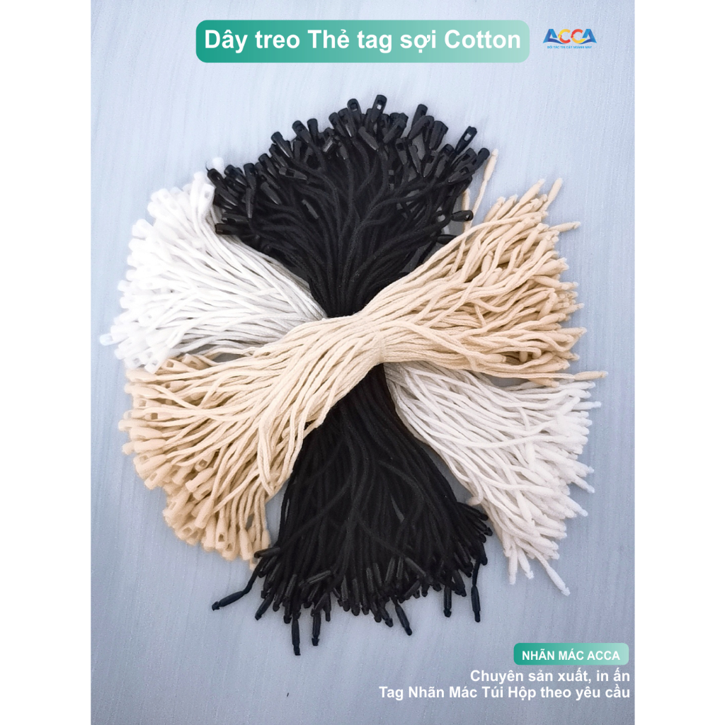 Dây treo tag Sợi Cotton, Dây Cotton treo tag mác quần áo, Dây treo thẻ ...