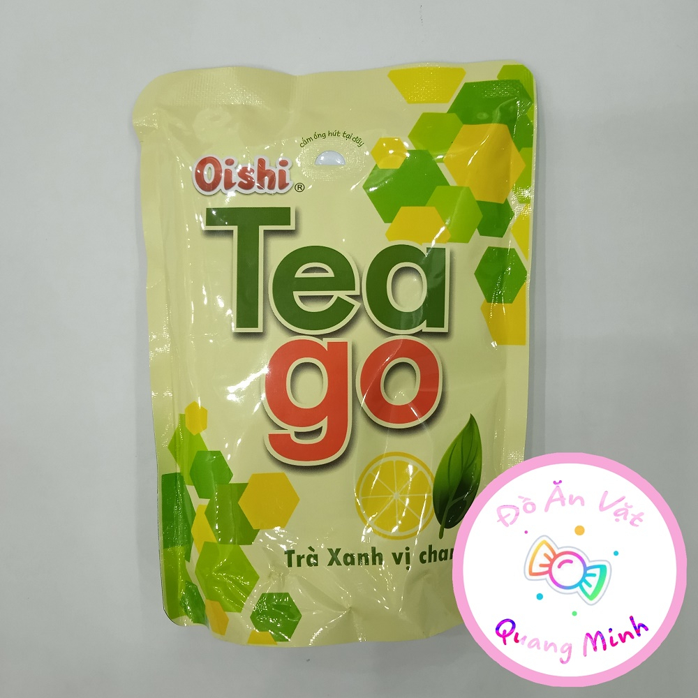 Bán sỉ nước trà xanh Tea Go vị chanh, đào Oishi bịch 10 gói 180ml thơm ...