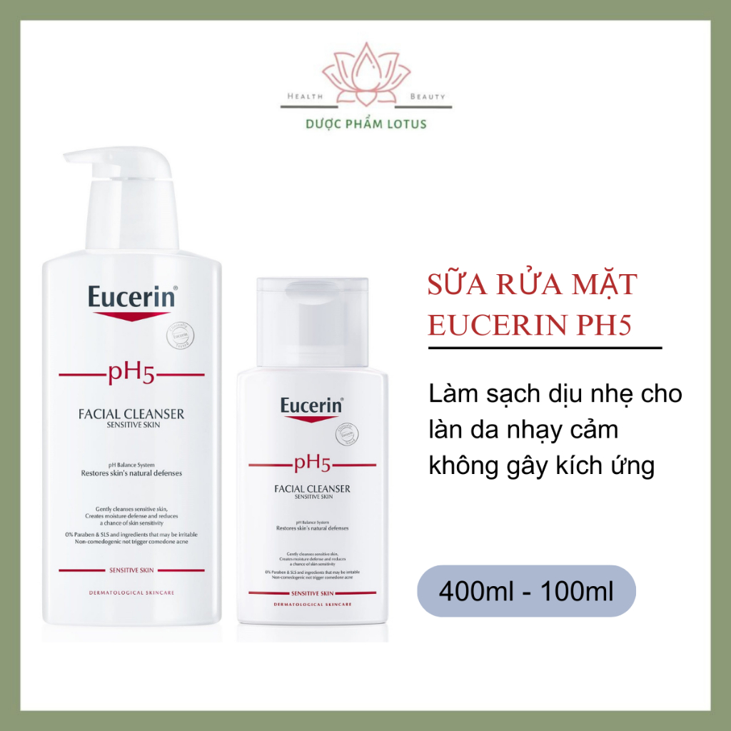Sữa Rửa Mặt Eucerin PH5 Cho Da Nhạy Cảm 100ml - 400mL - Hàng Chính Hãng ...