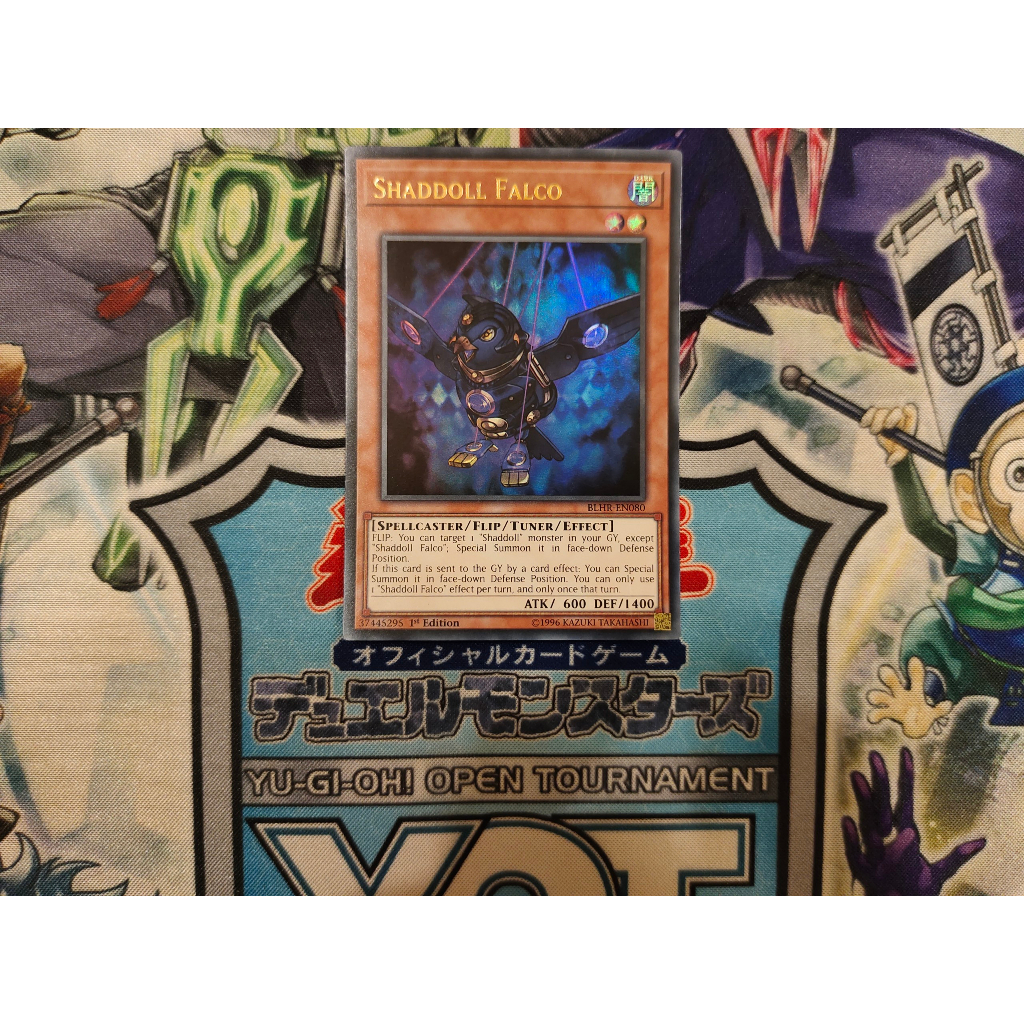 Thẻ bài Yugioh chính hãng Shaddoll Falco - BLHR-EN080 - Ultra Rare 1st ...