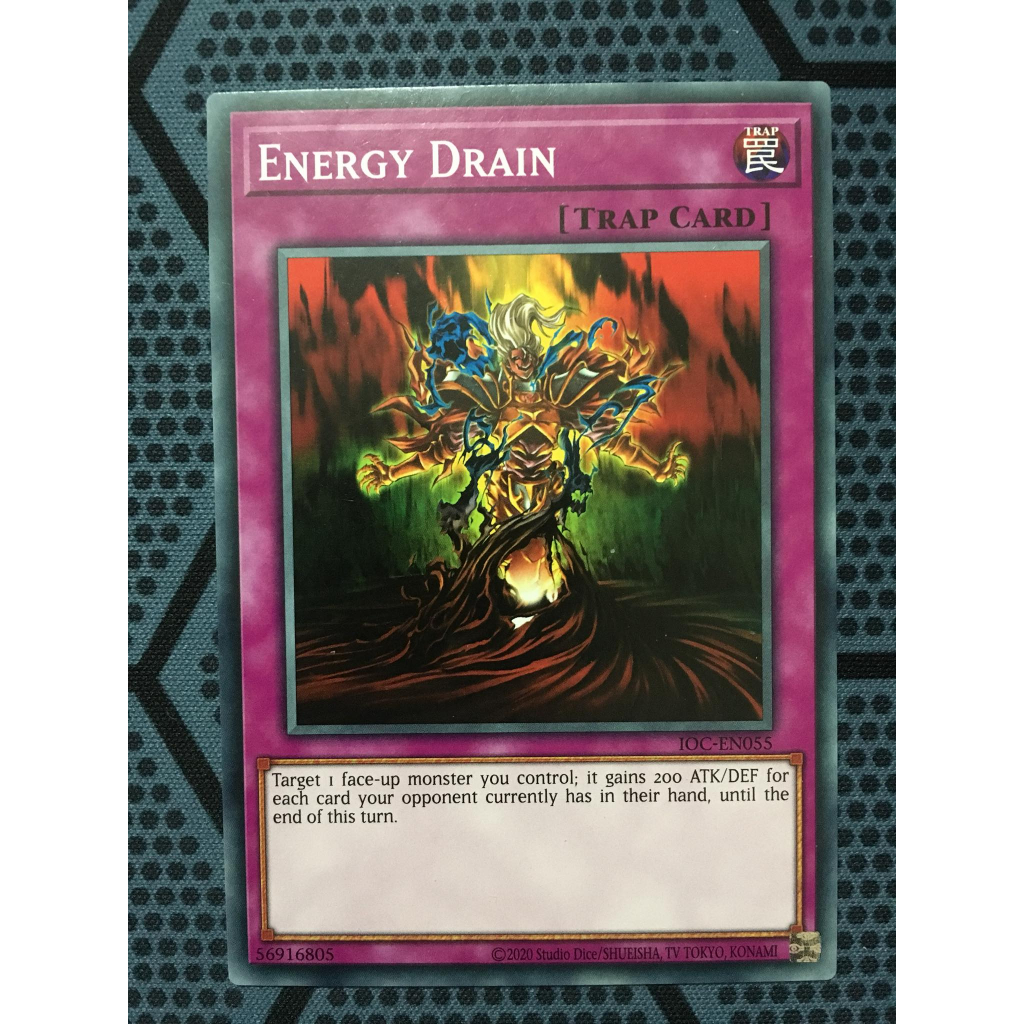 Bài yugioh thời đầu duel monster - Energy Drain - IOC-EN055 - Common ...
