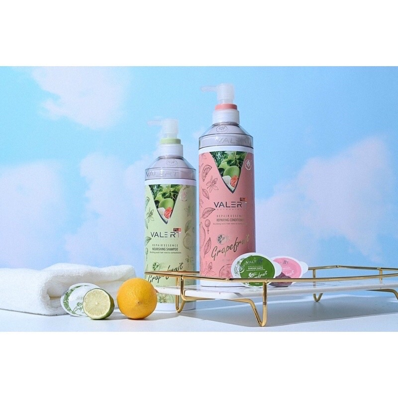 Dầu gội bưởi - dầu xả bưởi, dầu cặp VALERT GRAPEFRUIT 850ml chống rụng ...