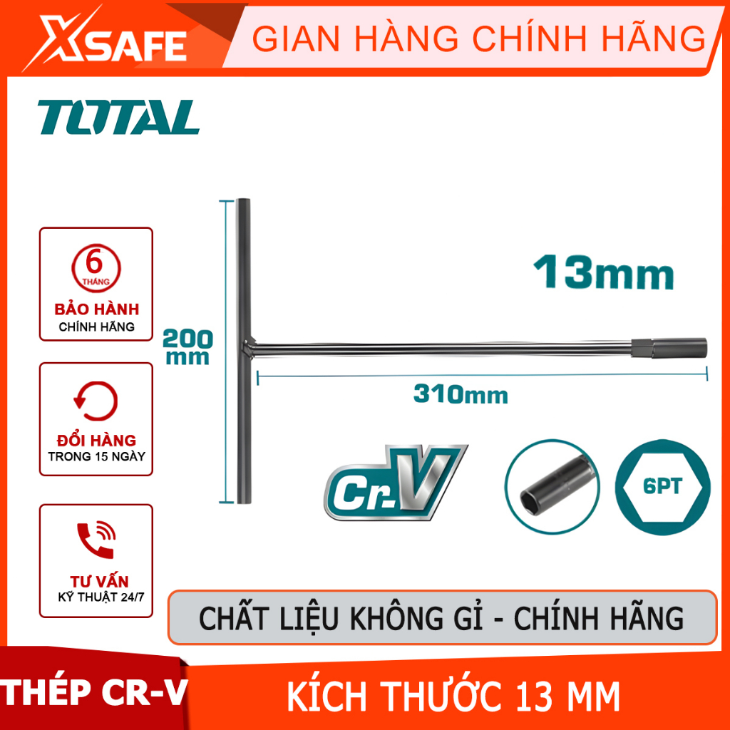 Chìa vặn chữ T 13mm TOTAL THTSWB1301 Chính hãng | Shopee Việt Nam
