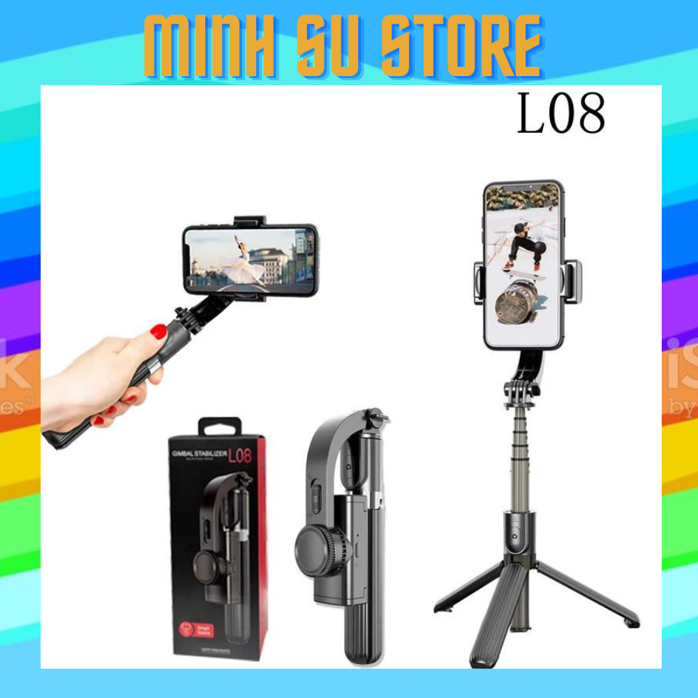 Tay Cầm Chống Rung Điện Tử Gimbal L08 Có Bluetooth | Shopee Việt Nam