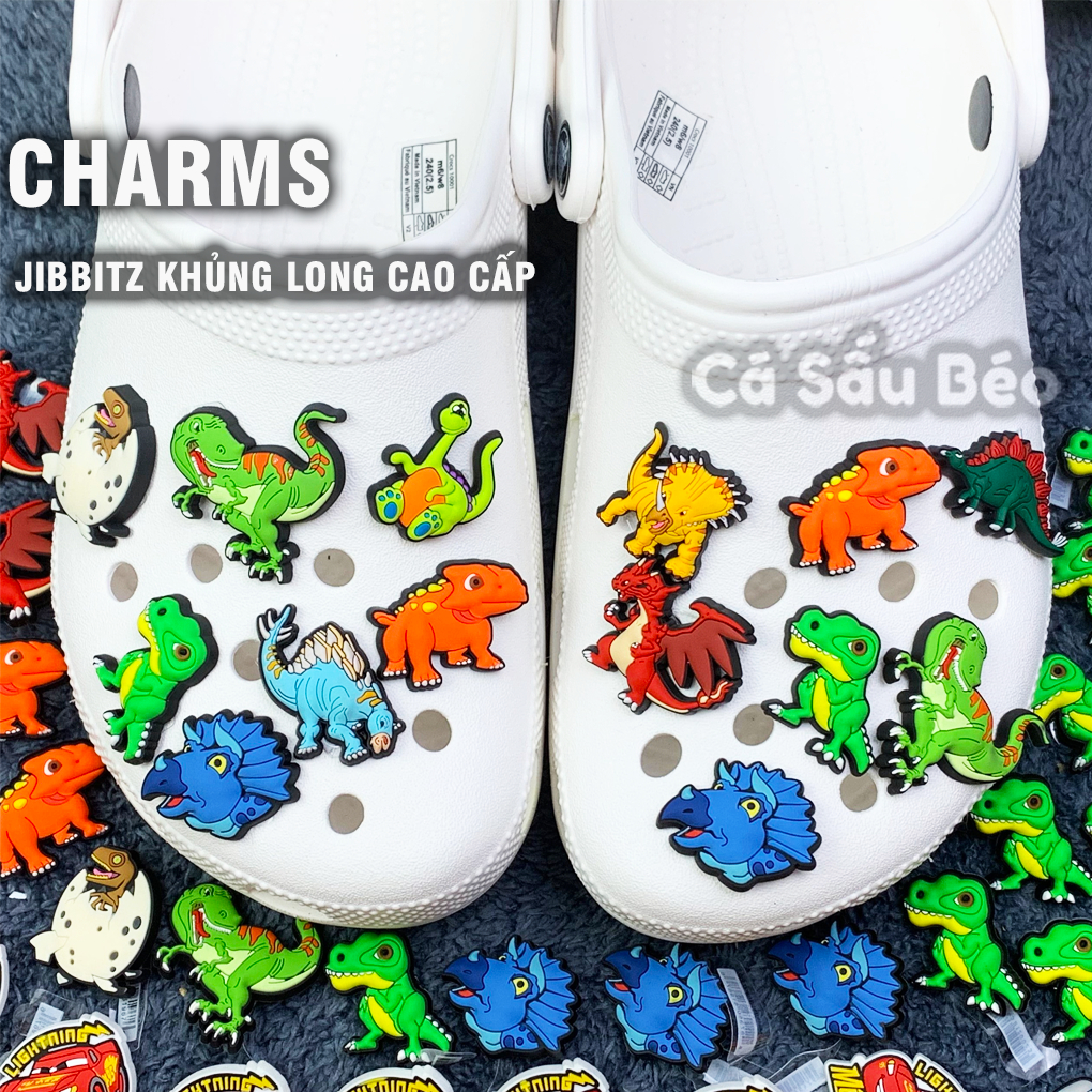 Sticker/charm Khủng Long đủ loại Chất lượng rất cao chọn mẫu. | Shopee ...
