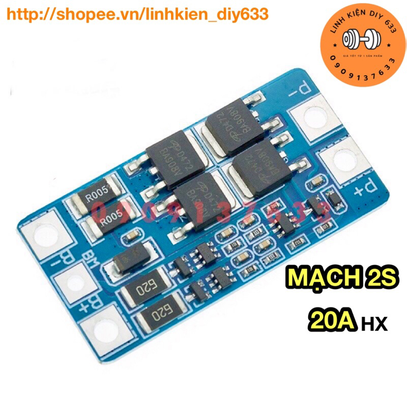 Mạch 3.7V lion 2S 20A HX (DIY633) | Shopee Việt Nam