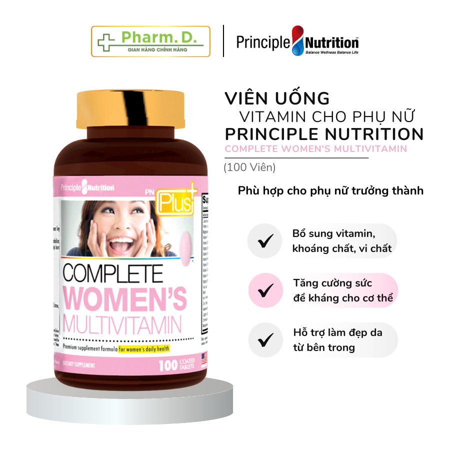 [CHÍNH HÃNG] Viên Uống PRINCIPLE NUTRITION Complete Women's ...